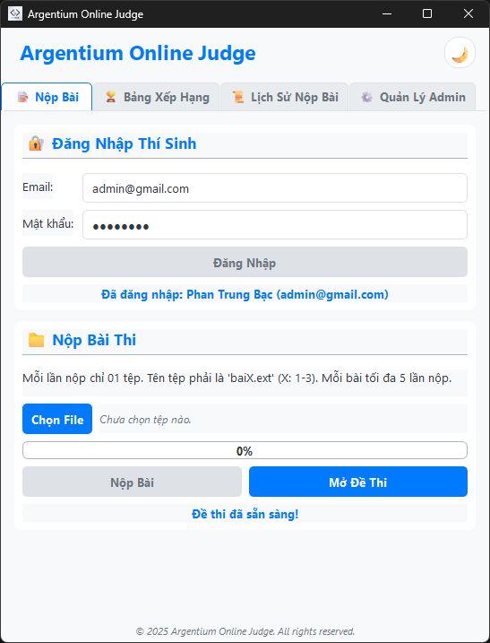 Argentium Online Judge